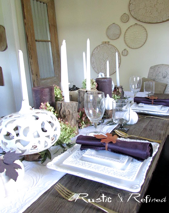 Woodsy & Rustic Fall Tablescape | Rustic & Refined