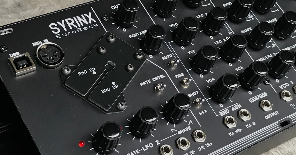 MATRIXSYNTH: AnalogFX Syrinx Eurorack (Synton Syrinx Remake) Demo Model