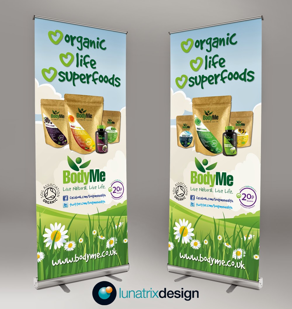 Lunatrix Design: Pull up banner designs for BodyMe