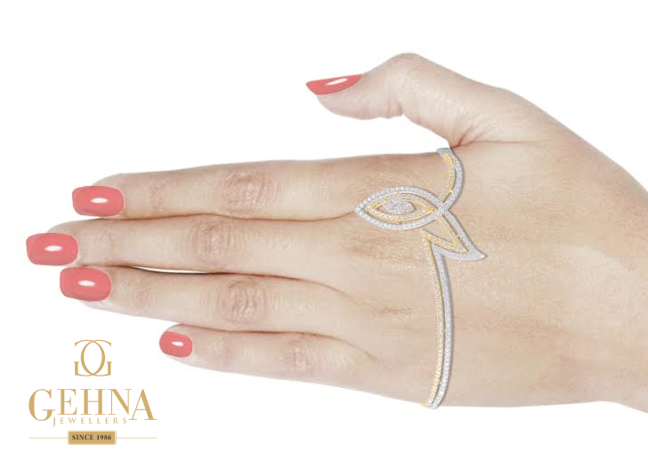 Gehna Jewellers Mumbai: The newest trend from Gehna! The palm bangle!