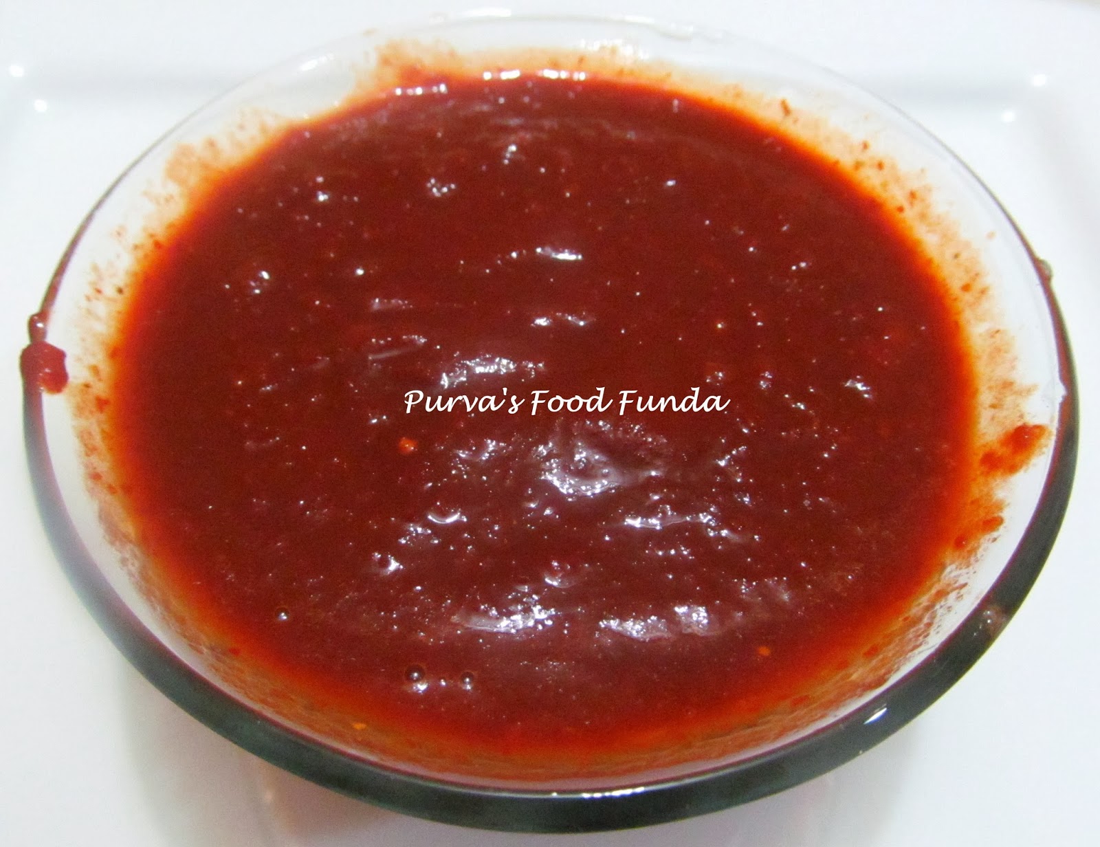 Food Funda: Red Chutney for Chat Recipes (Hot Chilli-Garlic Paste)