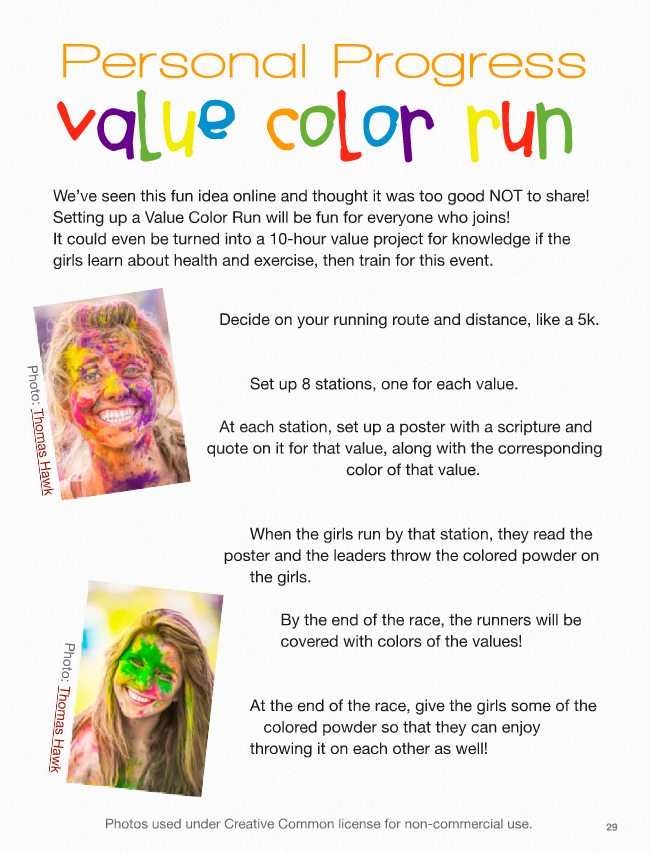 Stand & Shine Magazine: Personal Progress Value Color Run