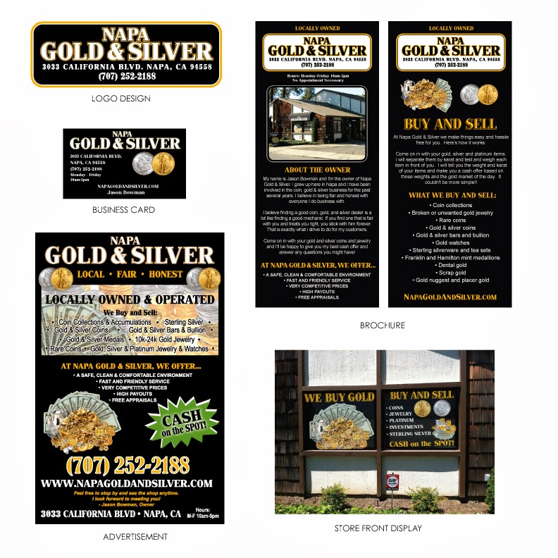 iheartgraphicart: Branding: Napa Gold & Silver