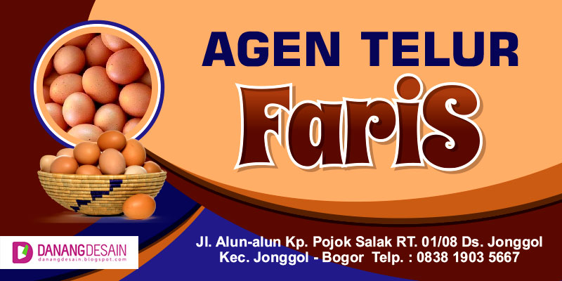 Contoh Desain Banner atau Spanduk Agen Telur - Contoh Desain Banner Spanduk
