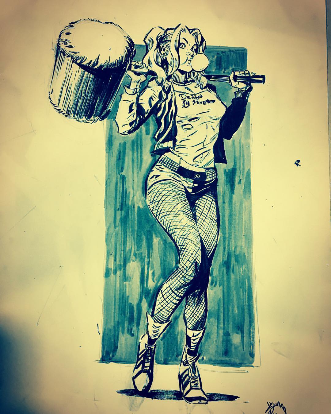 Images Awesome Comic And Movie Fan Art From This Week Batman Harley Quinn Wonder Woman
