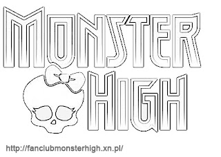 Kolorowanki Monster High: Logo Monster High-kolorowanka
