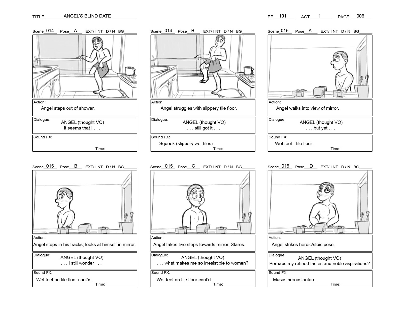 Louie's Place: Storyboards