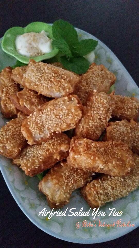 home cooking: Salad You Tiao by Rita Choo