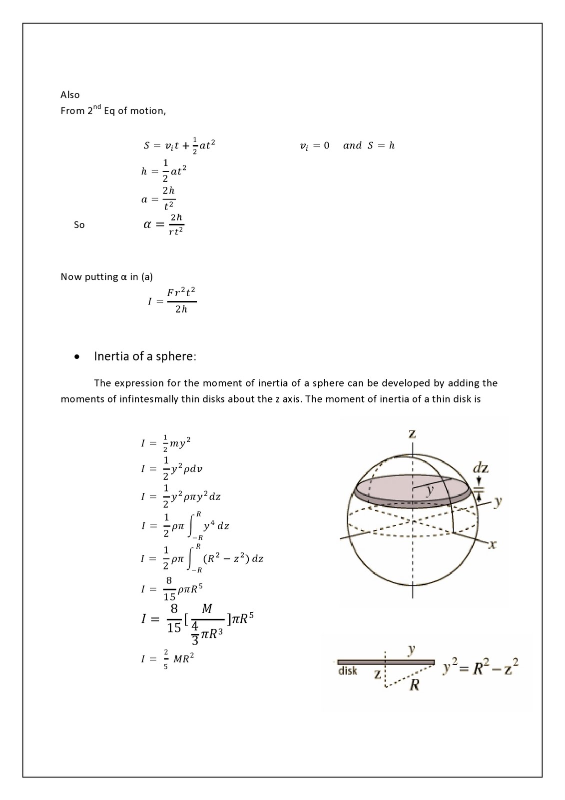 The EngineerinG Diary: Mass Moment of Inertia of a Flywheel