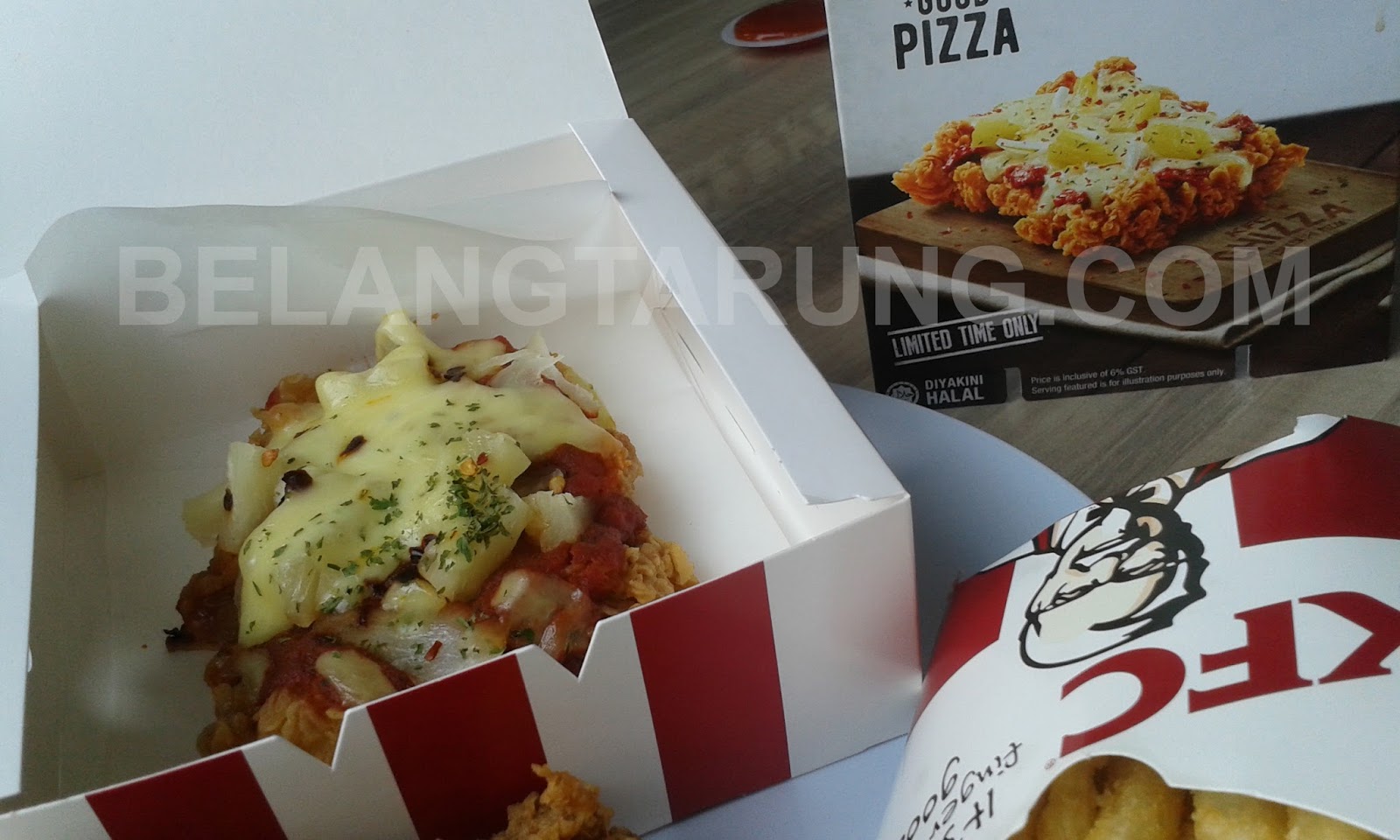 Chizza KFC Rasa Gabungan Burger Zinger dan Pizza Itali