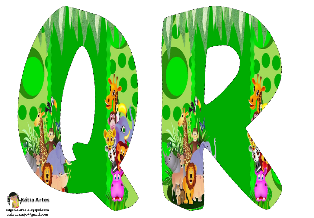 Lindo alfabeto de la selva. - Oh my Alfabetos!