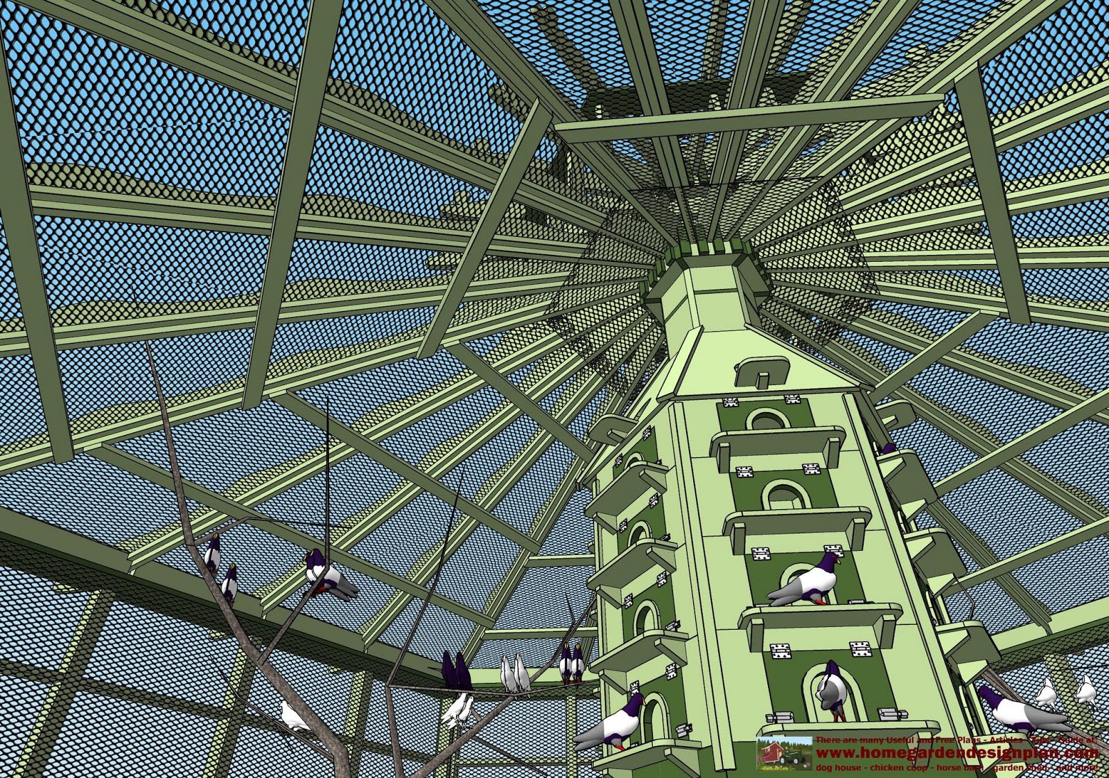 home garden plans: A100 - Aviary Plans Construction - Aviary Design ...