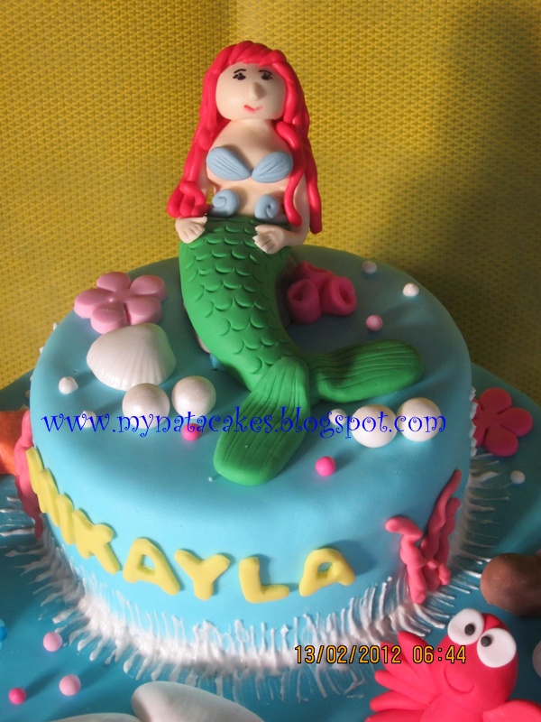 Mynata Cakes: Princess ariel birthday cake for mikayla