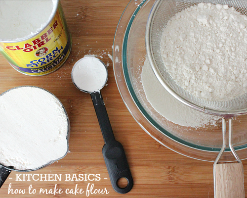 love, laurie: kitchen basics: how to make cake flour