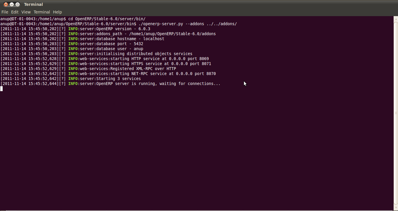 OpenERP Installation Guide