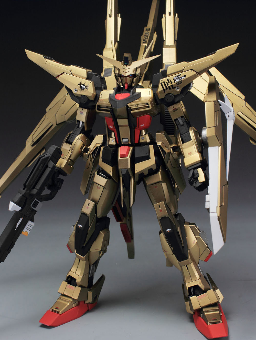 GUNDAM GUY: 1/100 Shiranci Akatsuki ORB-01 Gundam - Customized Build
