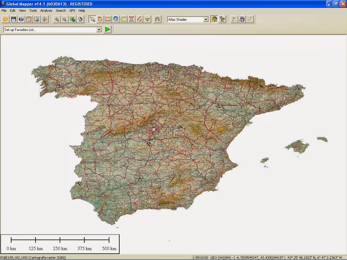 Cartografía Digital: Calibrar mapas con Global Mapper.