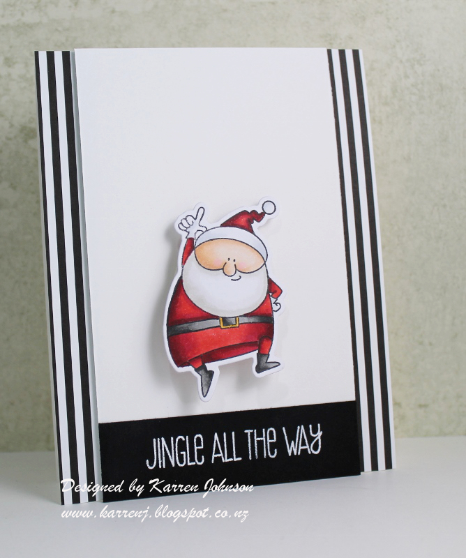 KarrenJ - Stamping Stuff: Wobbly Santa