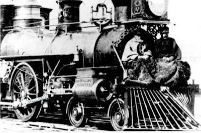 Jacob Blickensderfer and a Cowcatcher