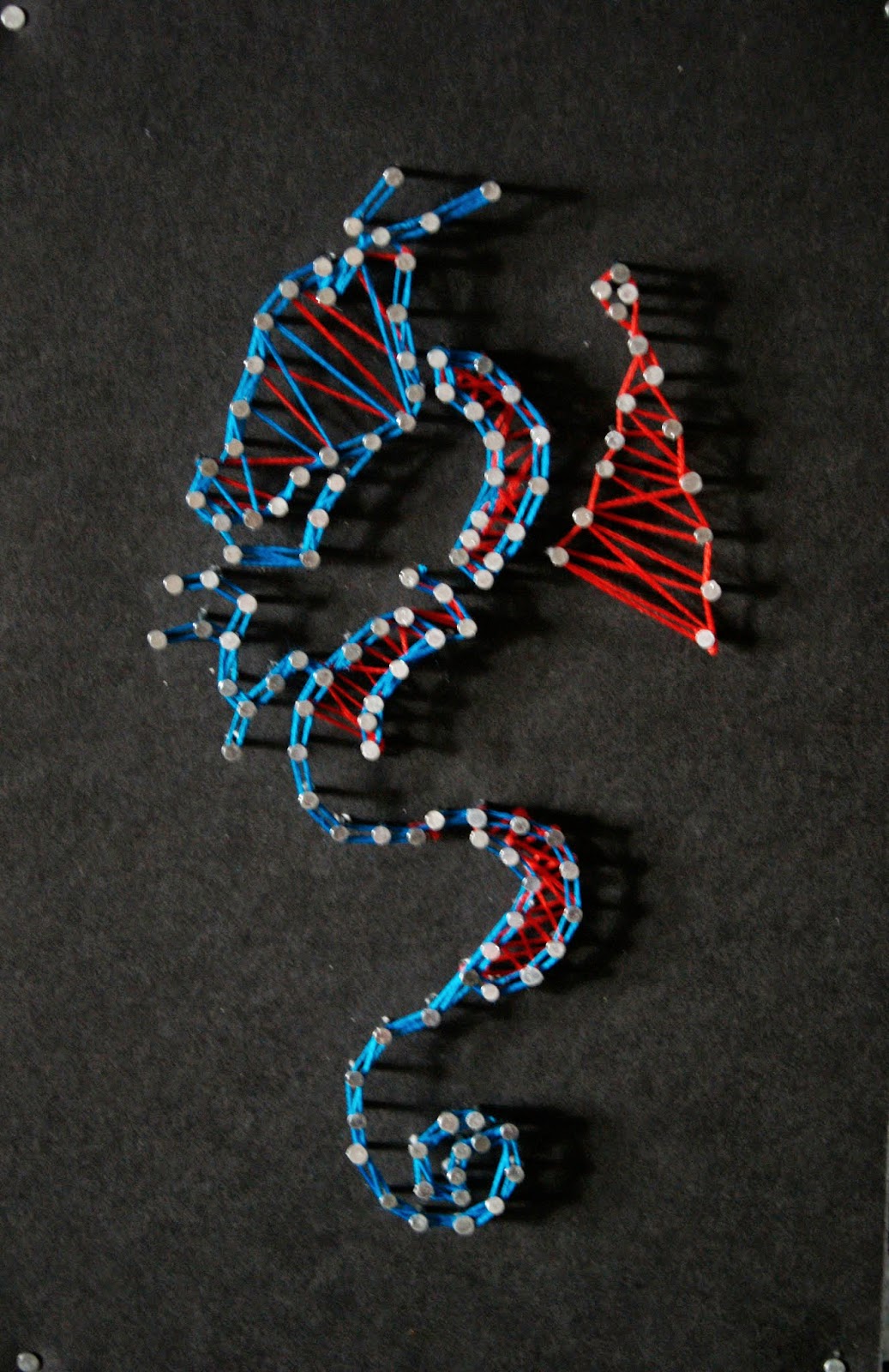 Michelle Likes Kittens: String Art-Dragon