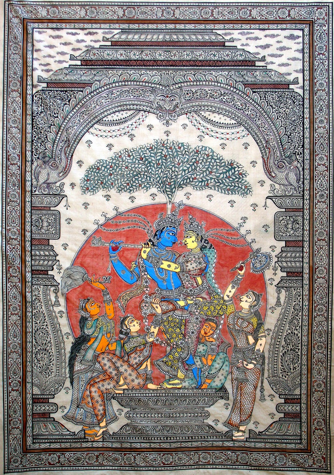 Pattachitra paintings by Pranab Narayan Das - The Barpali Days