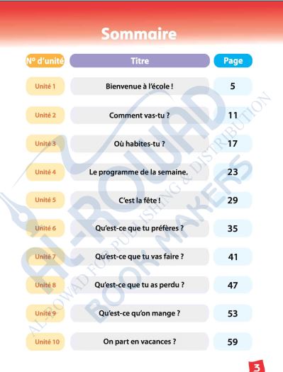 L'amitié:méthode de français:Le livre3