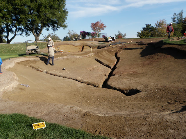Through the Green: Bunker Construction Process #2 Greenside