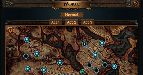 Path of Exile: PoE - Act 2 Waypoints