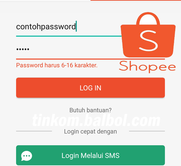 Contoh Password dan Username Shopee yang Benar Saat Mendaftar - Tinkom ... Contoh Password dan Username Shopee yang Benar Saat Mendaftar - Tinkom ...