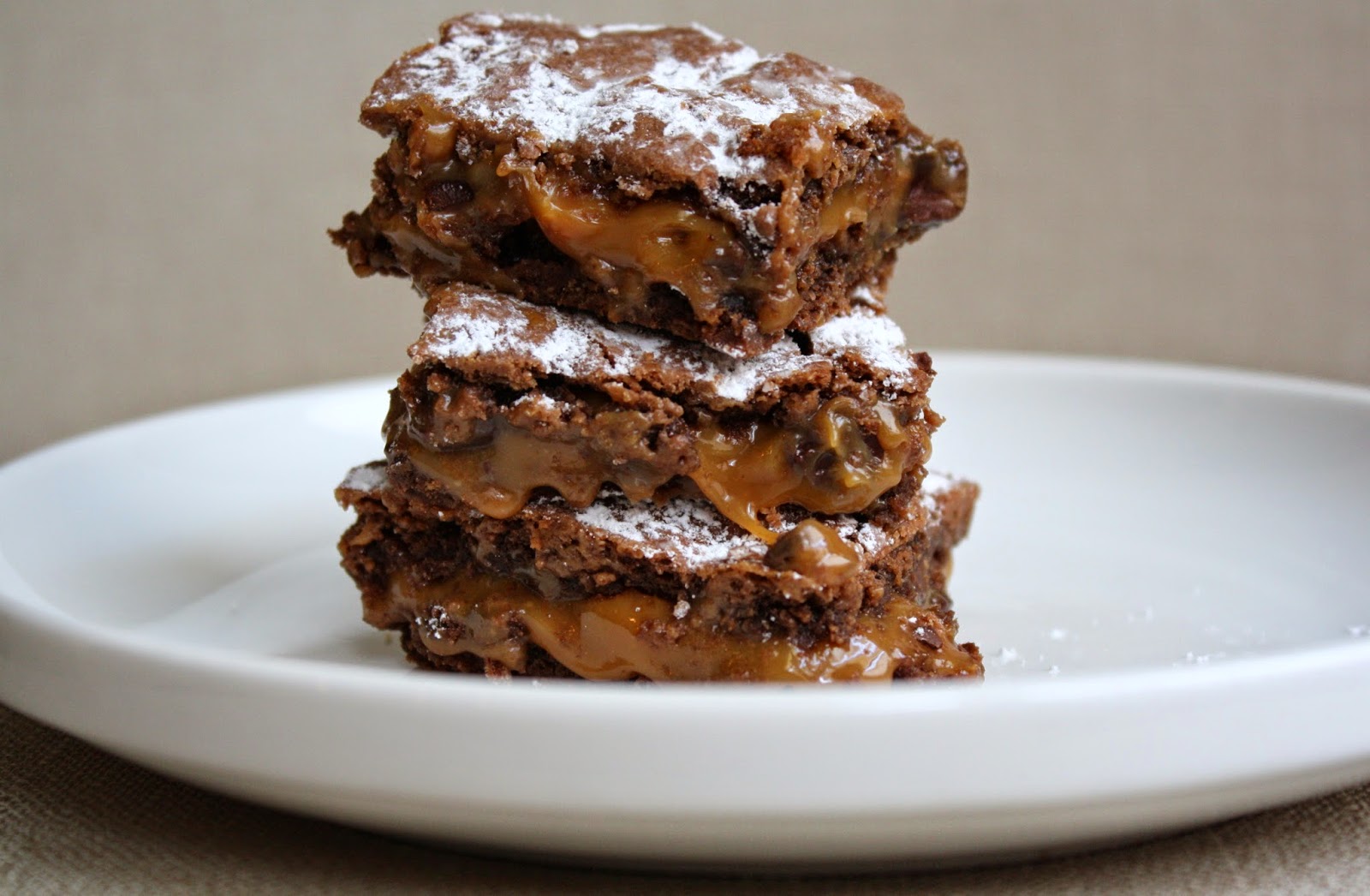 sunday sweets: caramel filled brownies