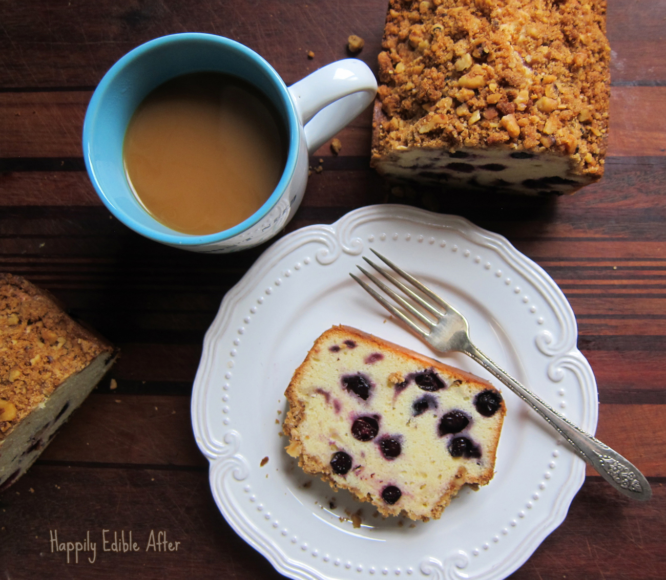 The Best Lemon Blueberry Streusel Bread Ever!