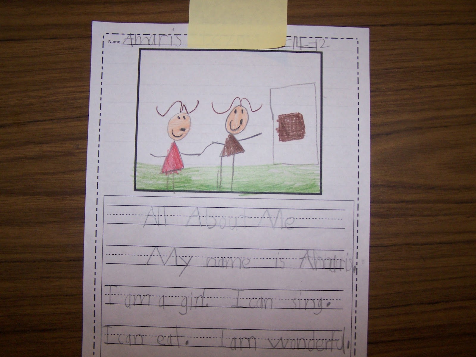 Saving Time in first grade: All About Me Writing Activity for first ...