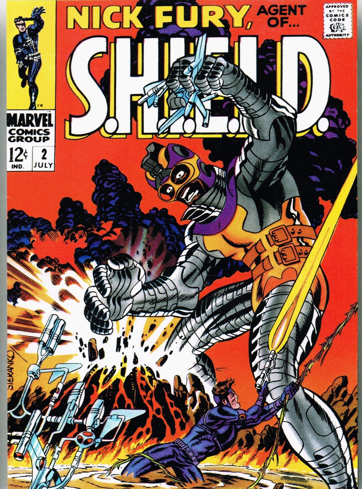 Cap'n's Comics: Nick Fury #2 Cover by Jim Steranko