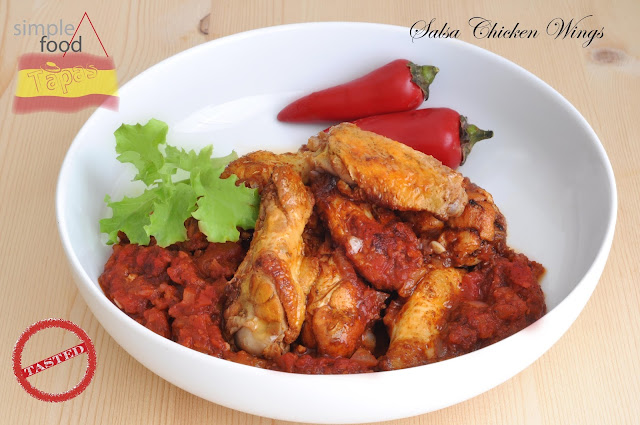 Simple Food: Salsa Chicken Wings
