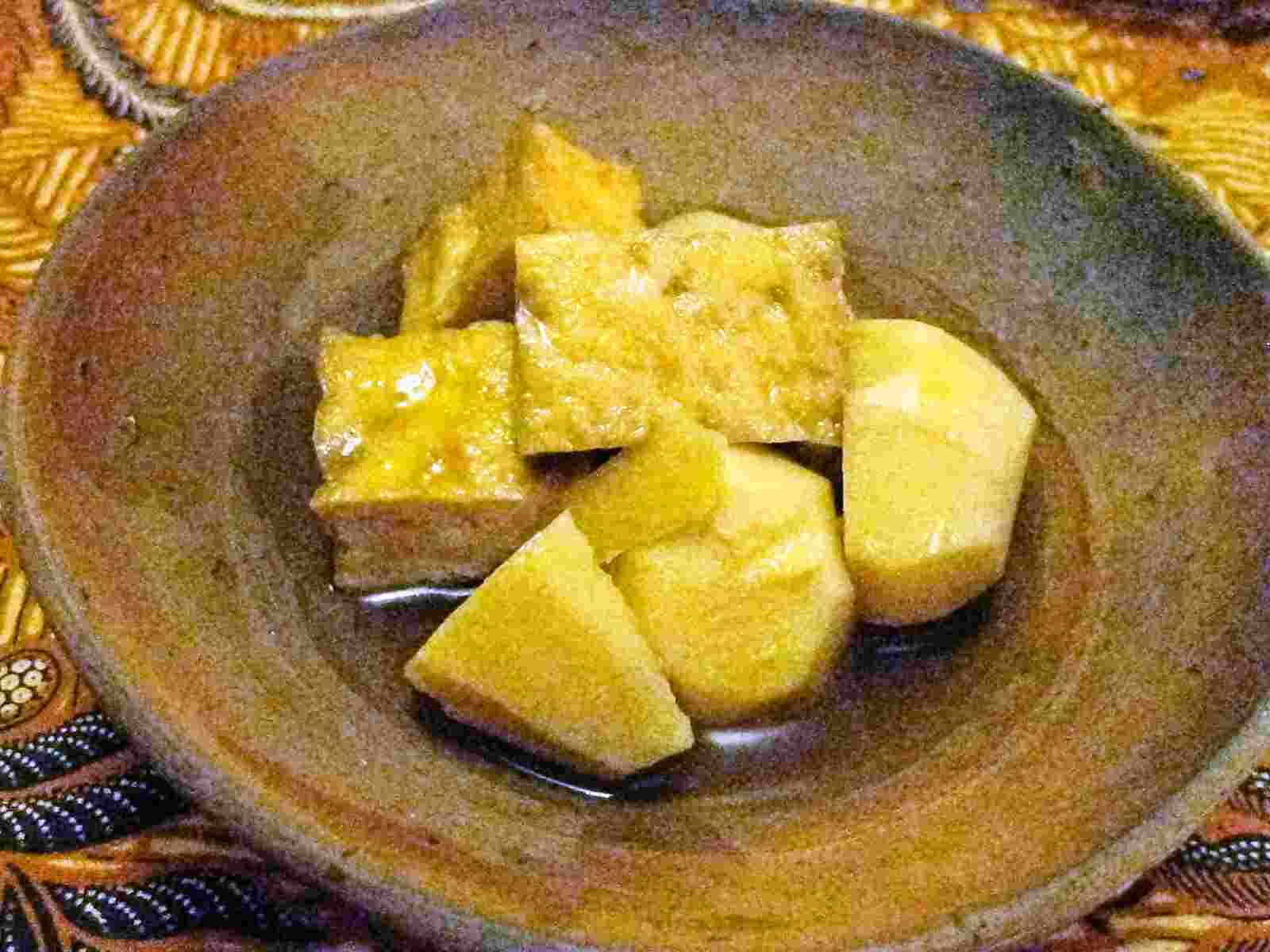 Recipes for Tom: Satoimo to atsuage no nimono / baby taro root and deep ...