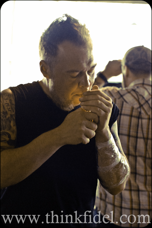 Quixotic as...fuddddge.: Rick Steff of Lucero Gets Tattooed on Tour