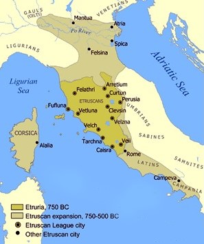 L'Etruria: il territorio