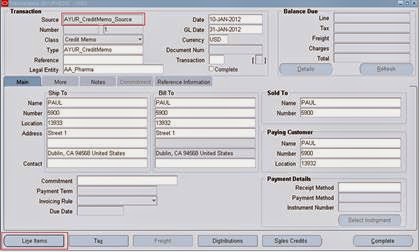 Oracle Applications: Credit Memo and Debit Memo in Oracle Receivables