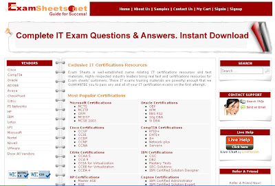 Review of Exam sheets ( Examsheets.net )