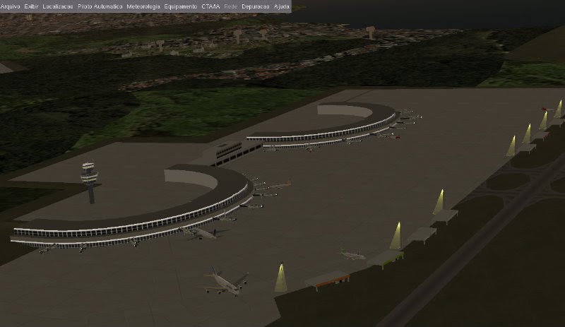 Flightgear Brasil : Cenario Aeroporto Galeão - SBGL