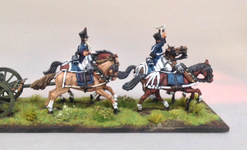 15mm paint shack: 28mm Perry Miniatures Gun and four horse limber