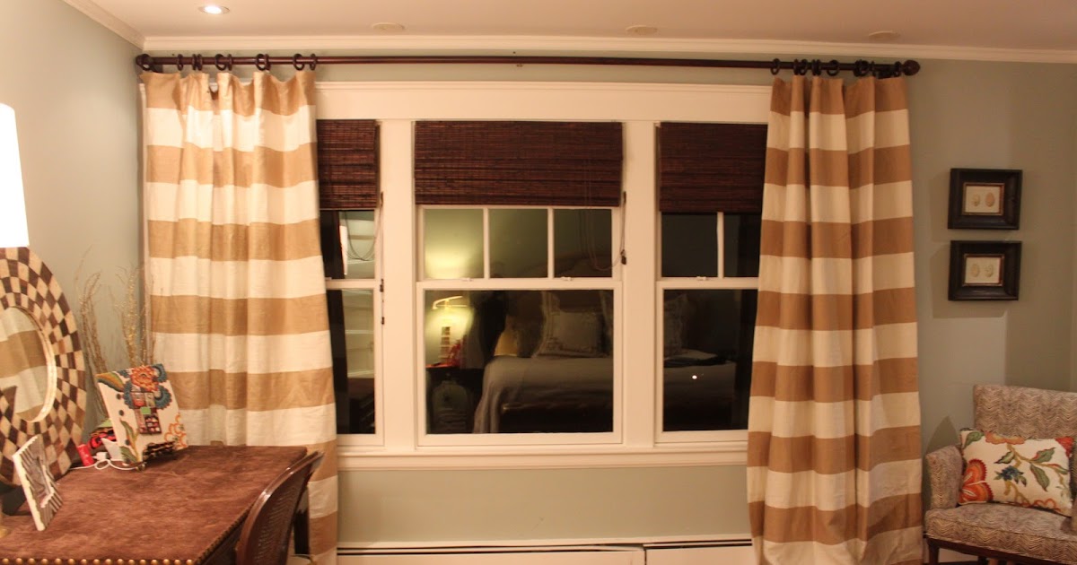 Living Livelier: In the Bedroom: Horizontal Striped Curtains