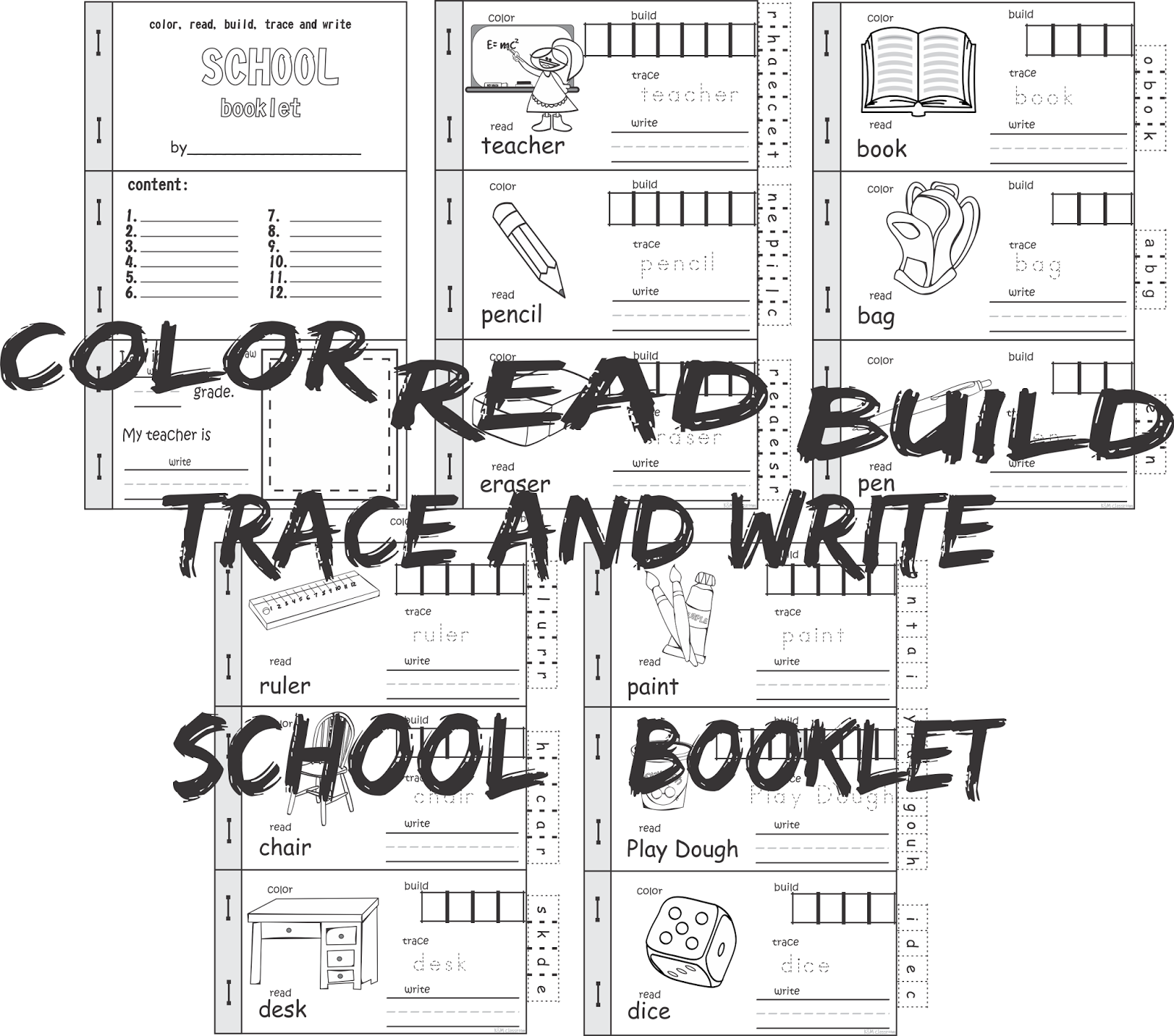 KM Classroom: Back to School - Flash Card and Word Card Games