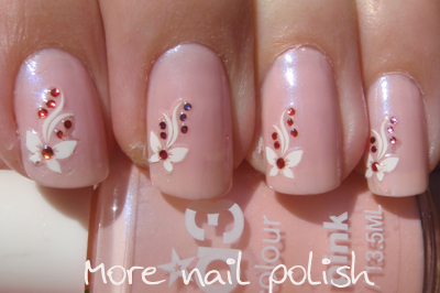 Nail Art Christmas: Christening nails