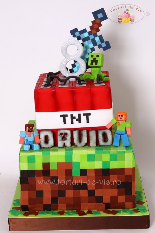 Torturi de vis: Tort Minecraft