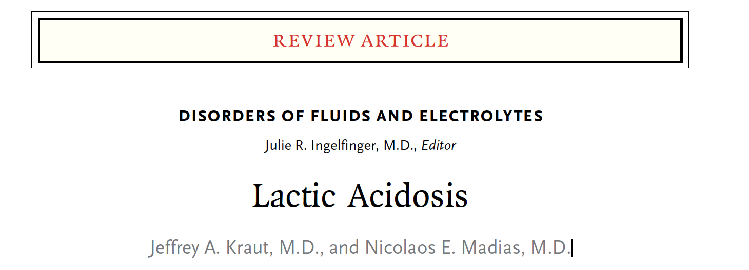 Lactic Acid has a WIDE Differential Diagnosis (not just Sepsis)