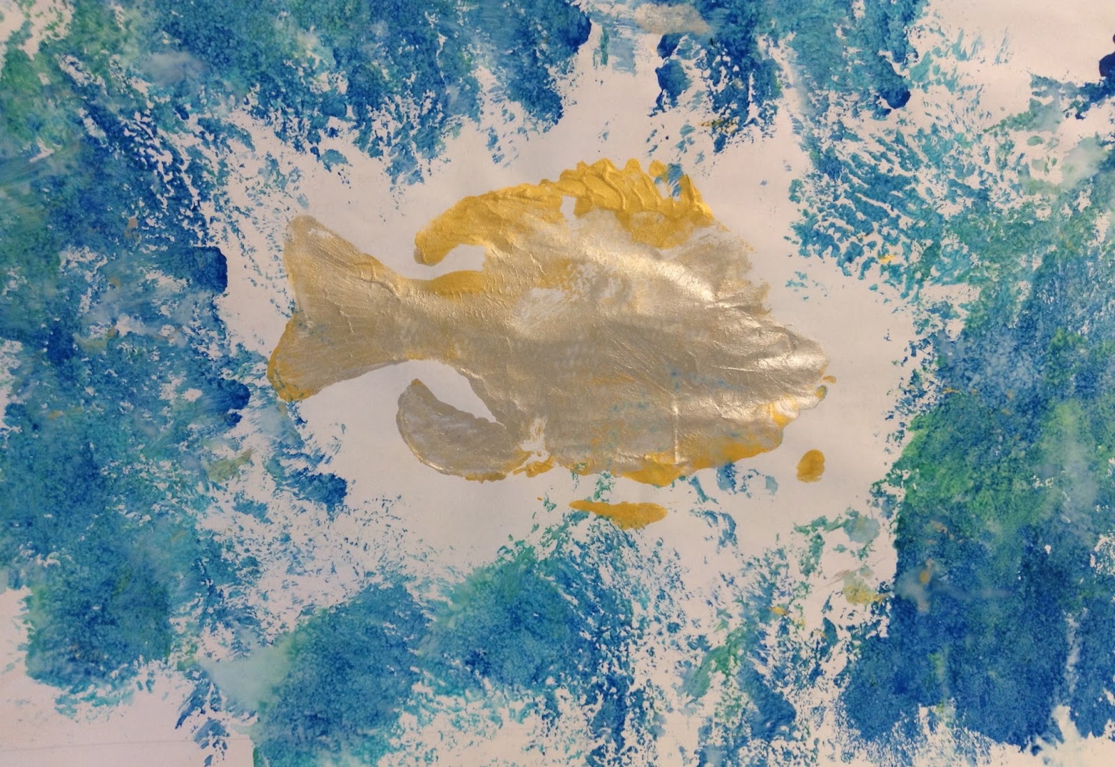 beehive ART: fish prints