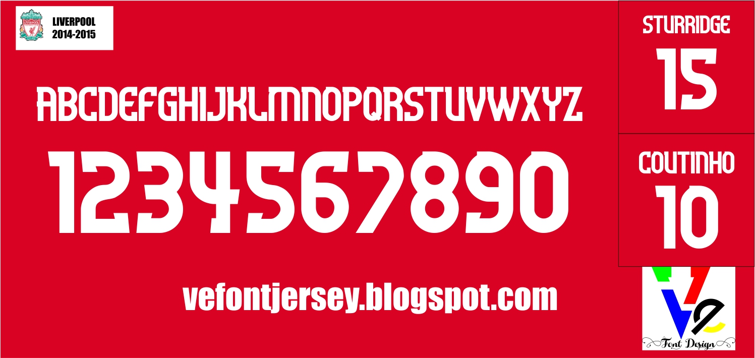 FONT LIVERPOOL 2014-2015 ~ font football and design