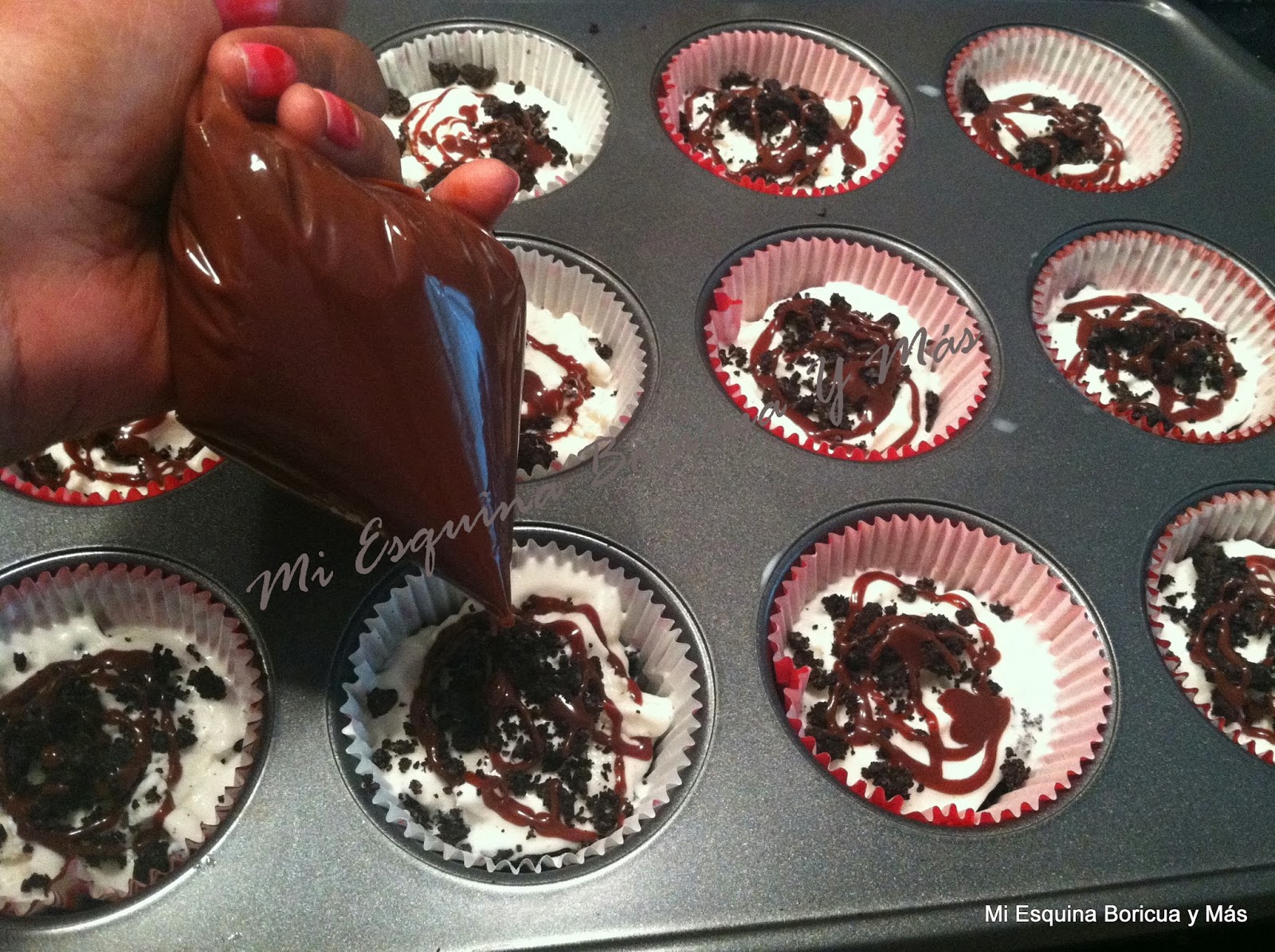Mi Esquina Boricua y Más: Cupcakes de mantecado y galletas Oreo