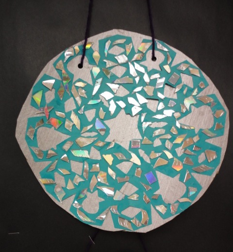 Thomas Elementary Art: 4th Grade Recycled CD Snowflake Mosaics